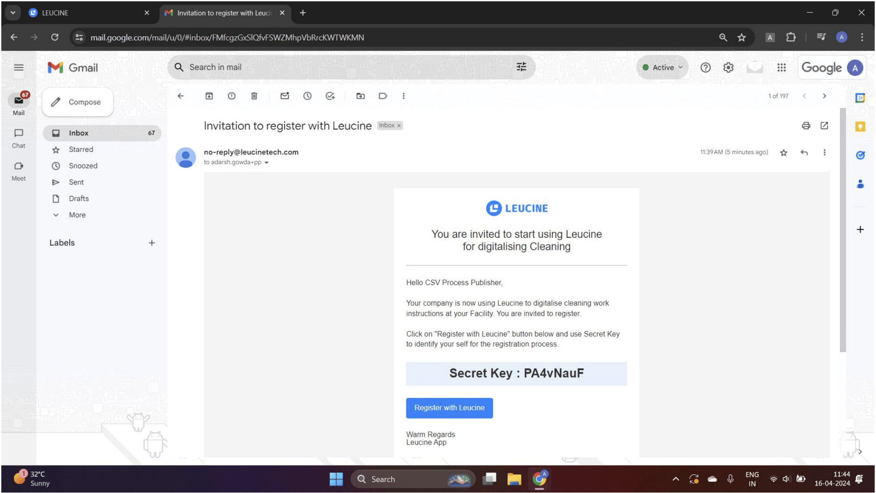 How to Register via an Invite Link