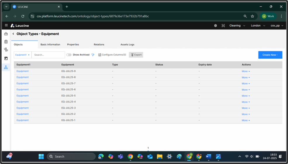 How to Export objects in bulk using Excel?