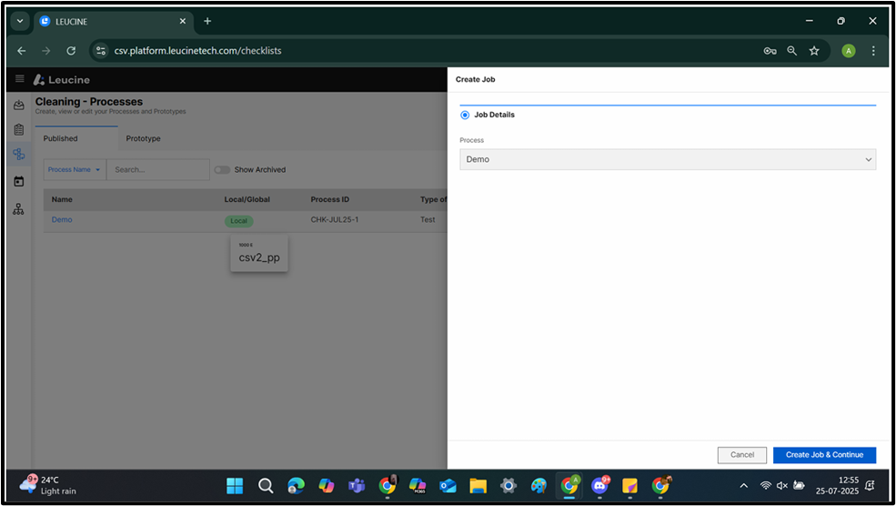 How to start executing a job immediately after creation?