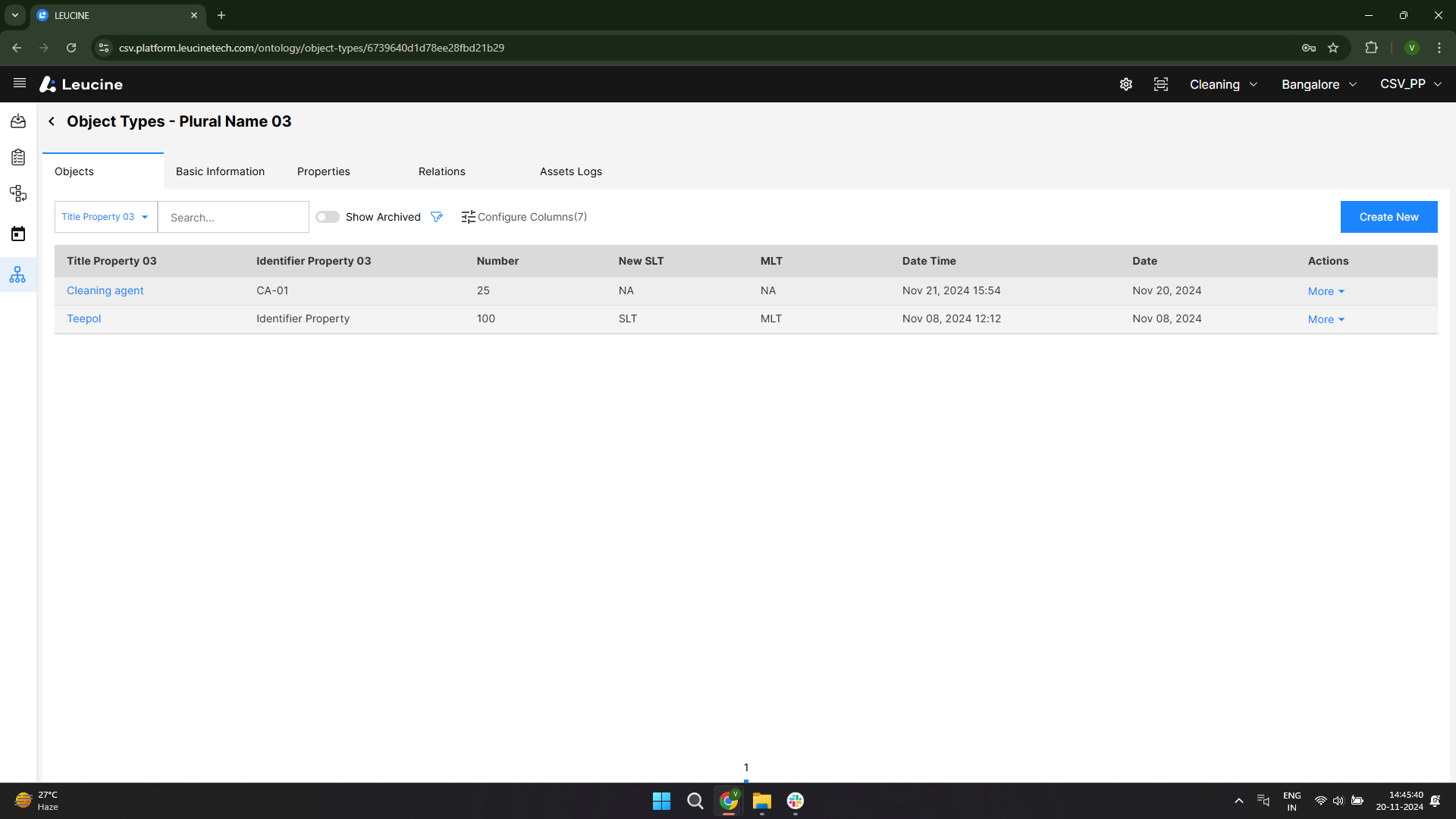 How to Create a Custom View for Asset Logs