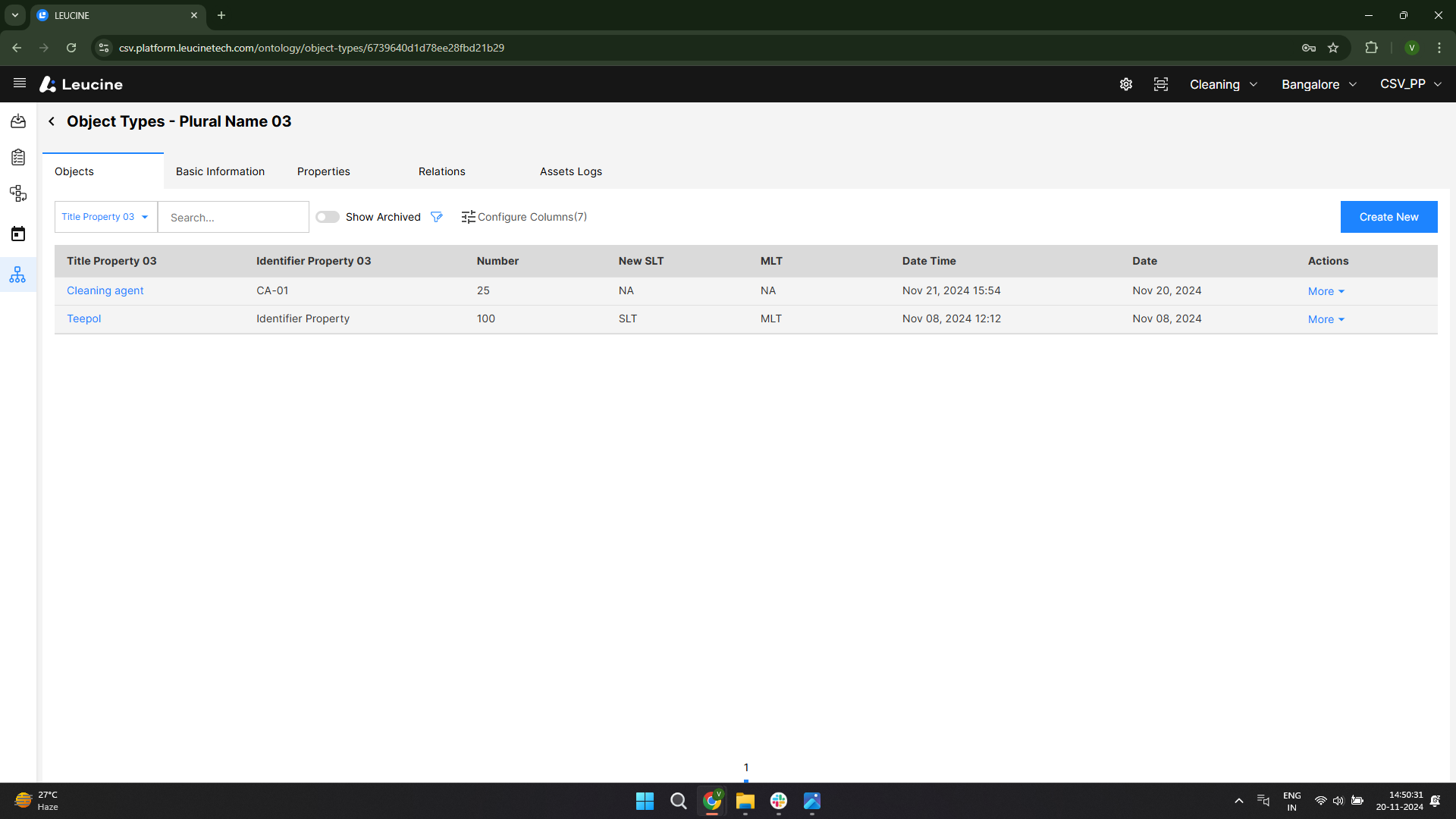 How to Update a Custom View for Asset Logs