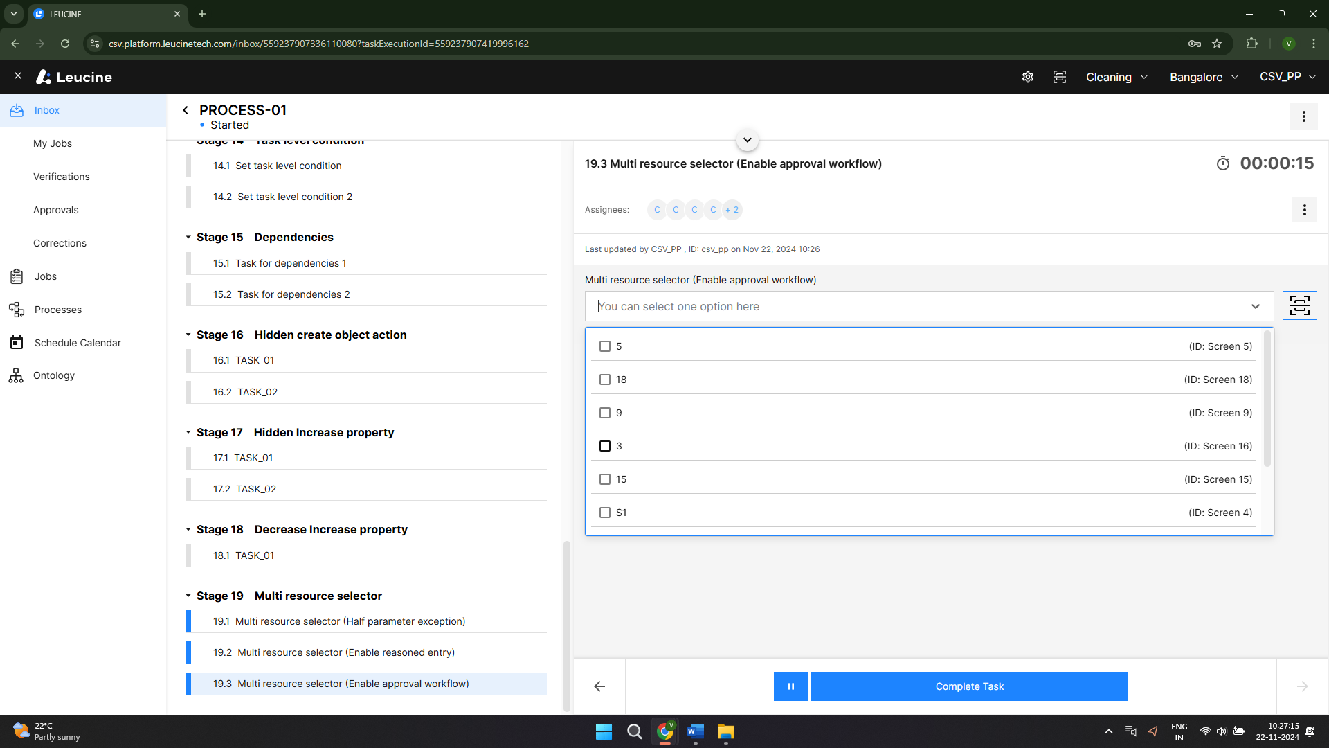 How to Execute a Multi-Resource Selector with Approval Workflow