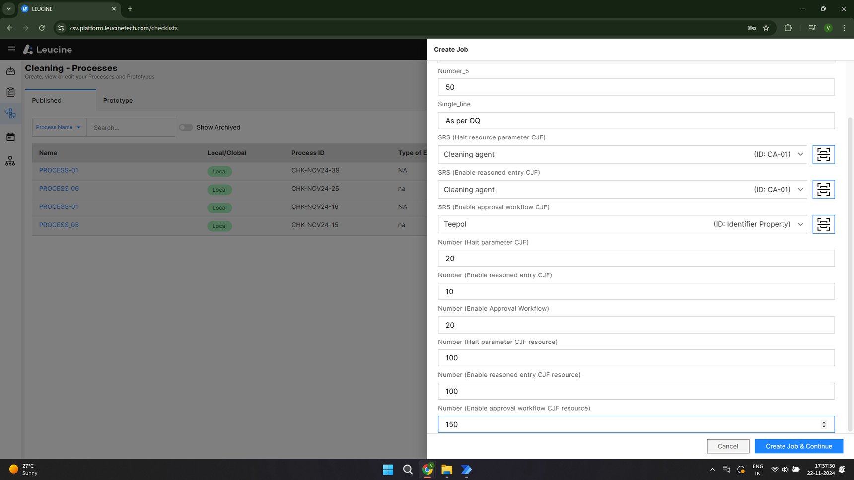 How to Execute Resource Parameter with Halt Parameter Entry Exception Management