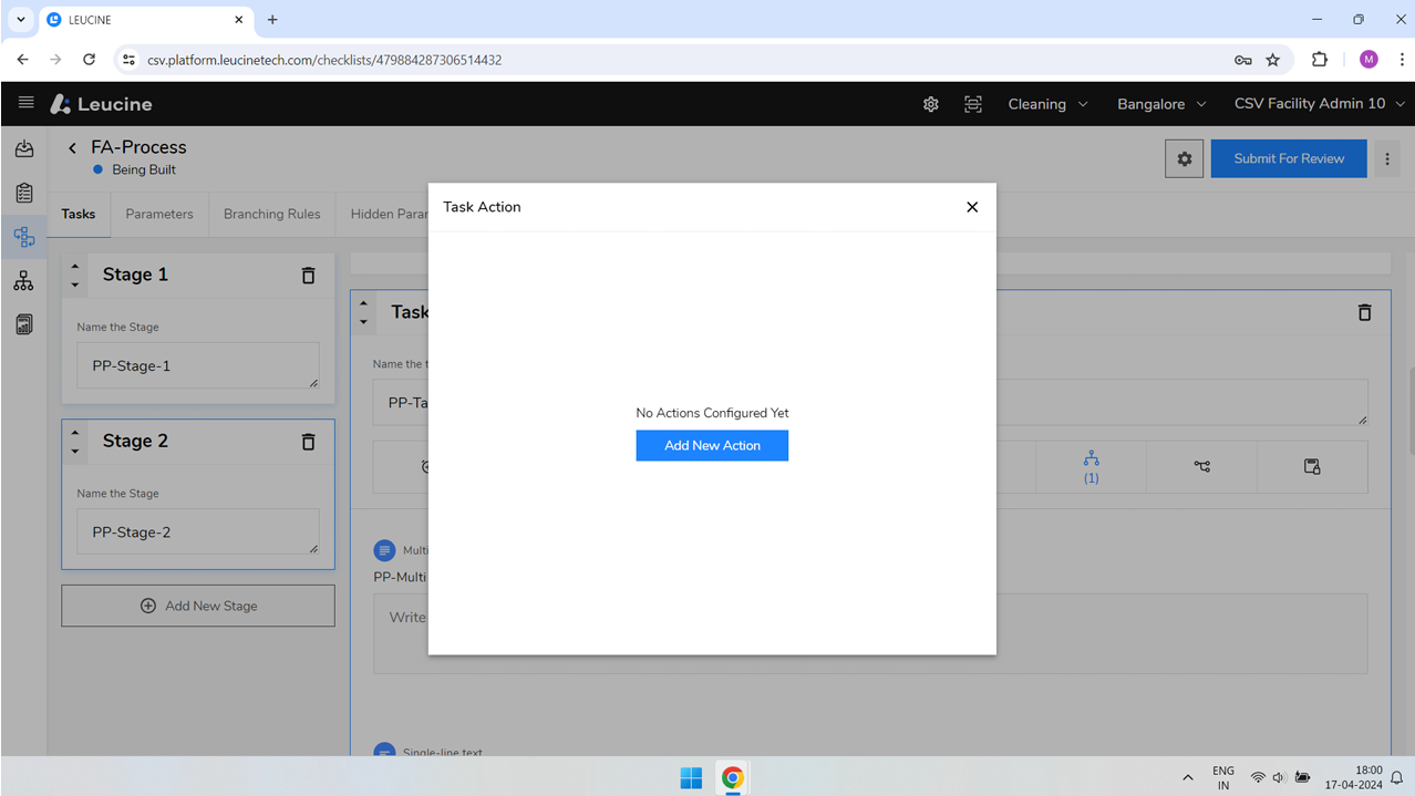 How to Configure a Set Property Action for a Number Parameter in a Create Job Form