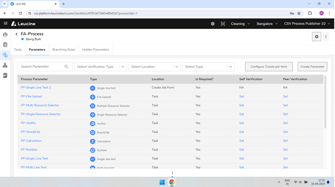 How To Unassign an Existing Parameter from the Create Job Form