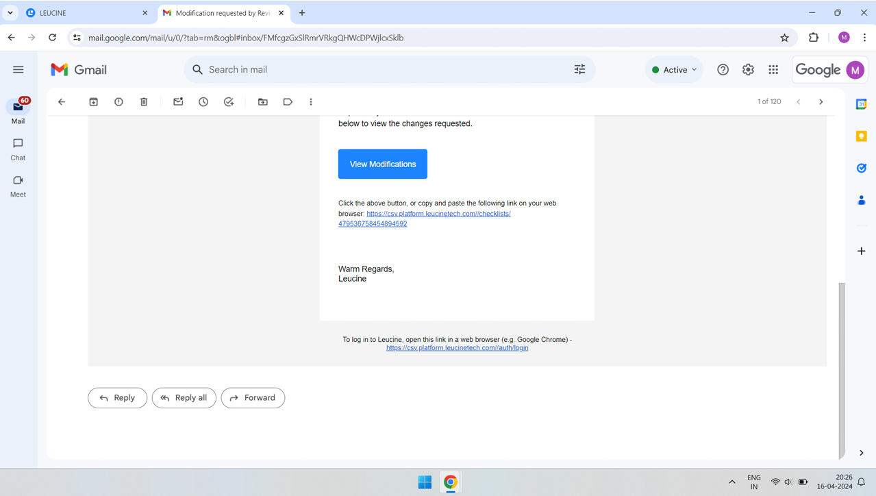 How to Handle Email Notifications for Correction Requests