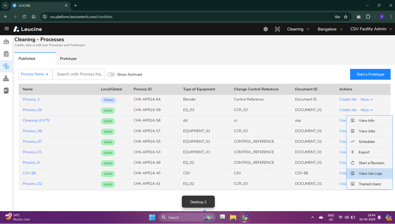 How to View Job Logs for Any Process in Your Dashboard