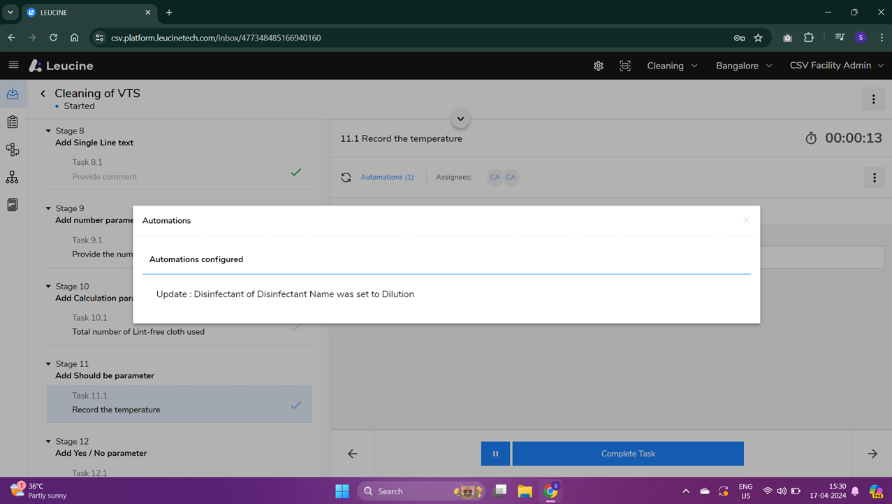 How to Execute Set Property Action for a Number Using the Should-be Parameter